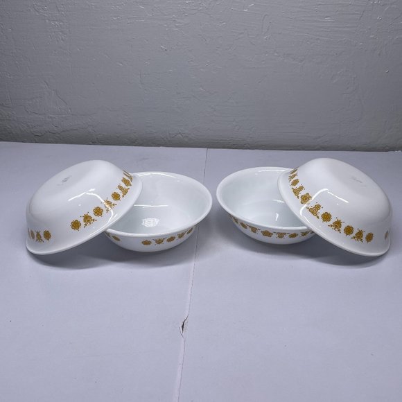 Corelle | Dining | Vintage Corelle Butterfly Gold Cereal Fruit Bowl ...